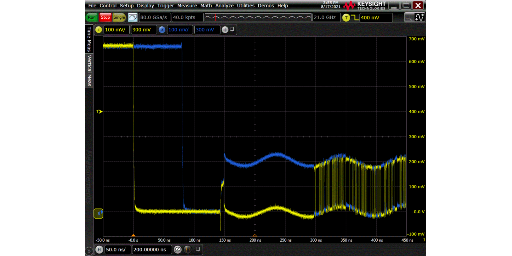Common-Mode Noise Injection on the HS Portion of a D-PHY Pattern ...